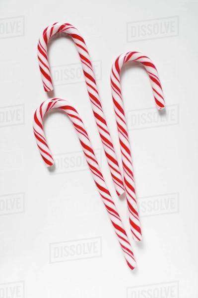 Three candy canes - Stock Photo - Dissolve