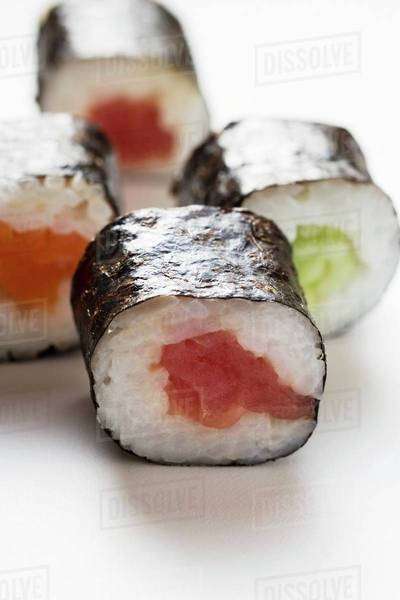 Assorted maki sushi - Stock Photo - Dissolve