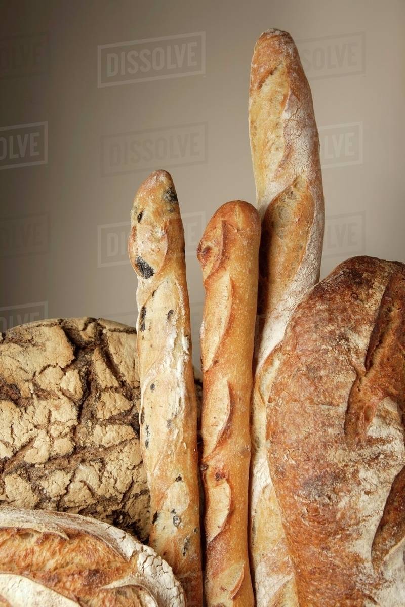 Assorted loaves of bread and baguettes - Royalty-free Stock Photo ...