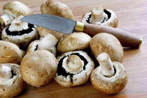 Fresh button mushrooms - Royalty-free Stock Photo | Dissolve