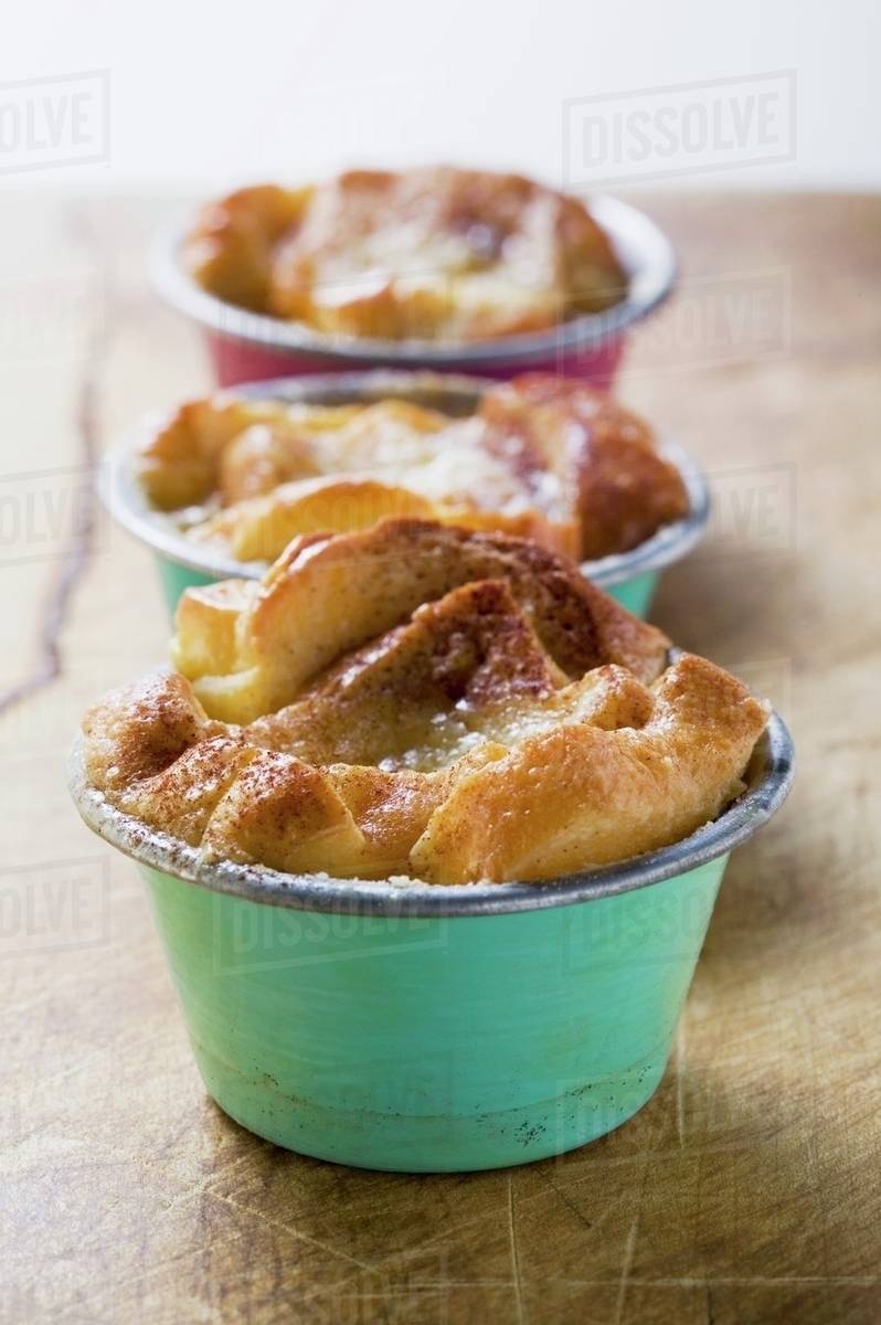 Individual bread puddings - Royalty-free Stock Photo | Dissolve