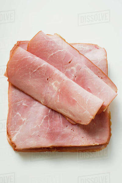 Cooked ham, sliced - Royalty-free Stock Photo | Dissolve