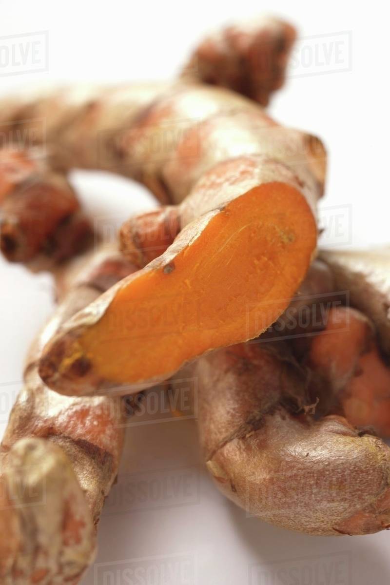 Turmeric roots (close-up) - Royalty-free Stock Photo | Dissolve