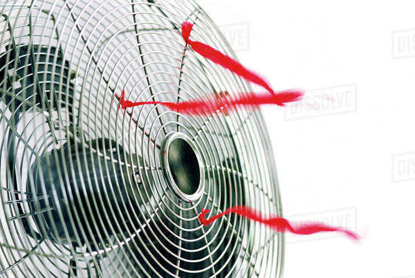 Electric fan, close up - Stock Photo - Dissolve