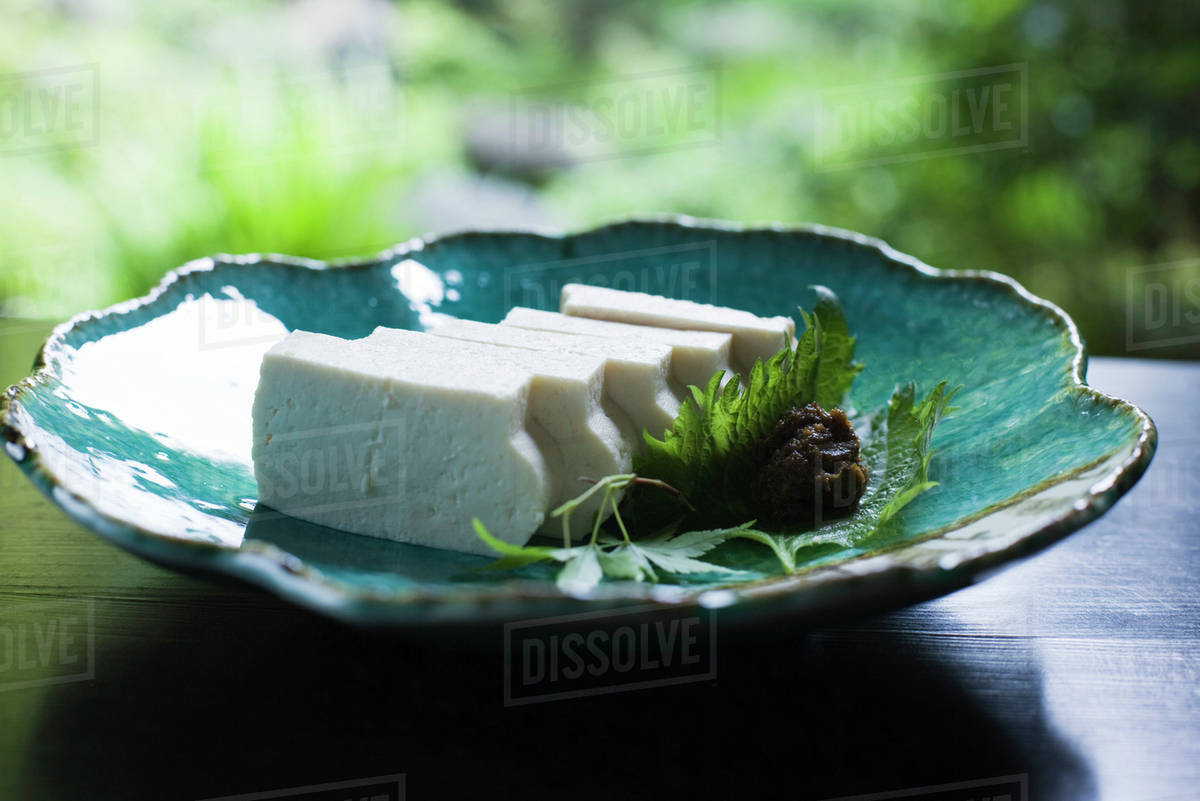 Shima tofu with sea urchin puree - Royalty-free Stock Photo | Dissolve