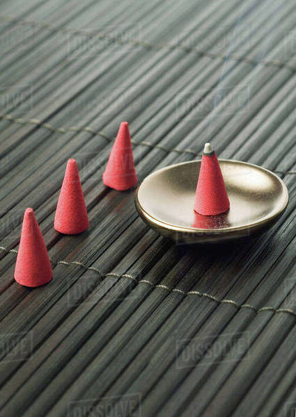 Incense cone burning - Royalty-free Stock Photo | Dissolve