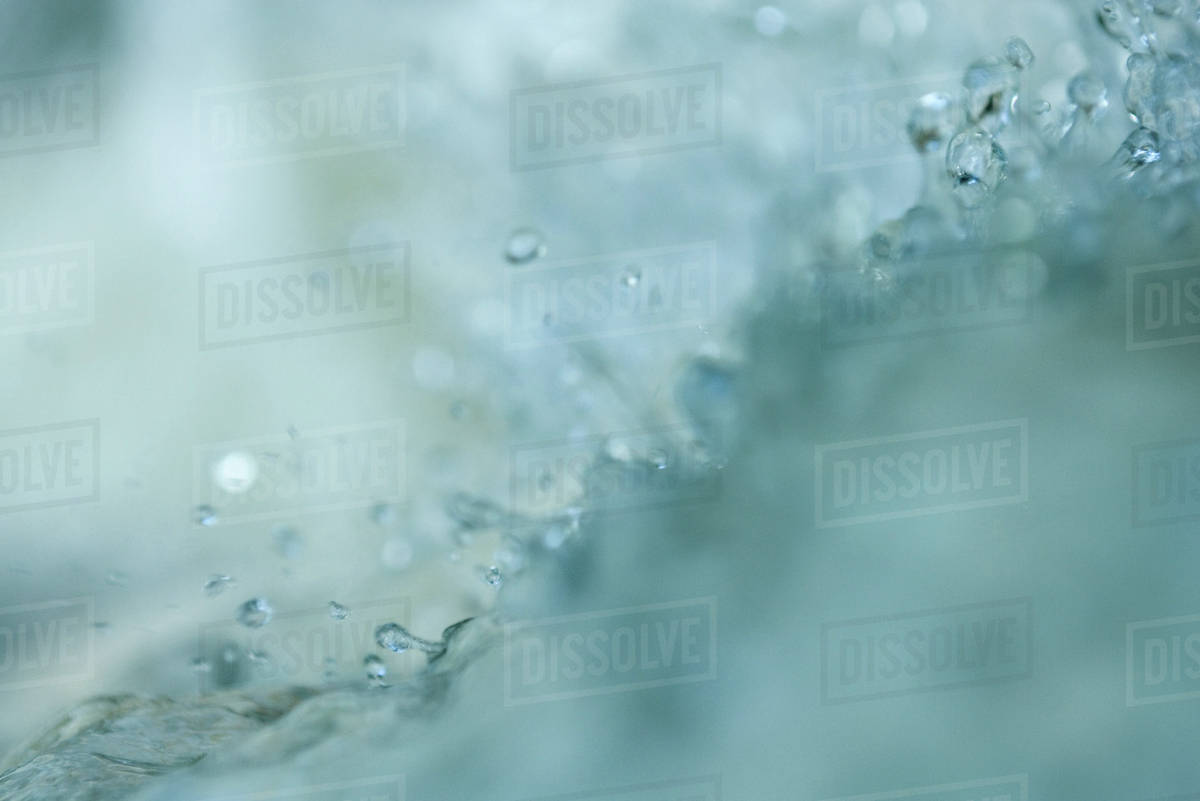 Water splashing, close-up - Royalty-free Stock Photo | Dissolve