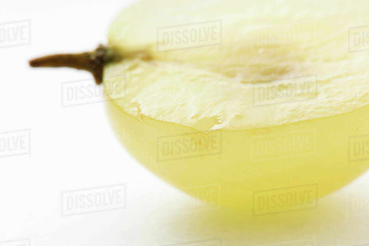 White grape, cross section, extreme close-up - Royalty-free Stock Photo ...