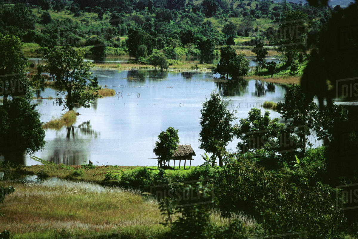 Myanmar (Burma), wetland landscape - Royalty-free Stock Photo | Dissolve