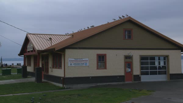 Static shot of a community center in Seattle - Stock Video Footage ...