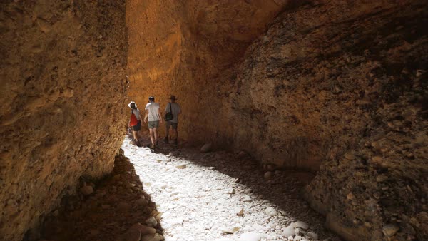 Australian outback chasm - 4K Rights-managed Stock Video Footage | Dissolve