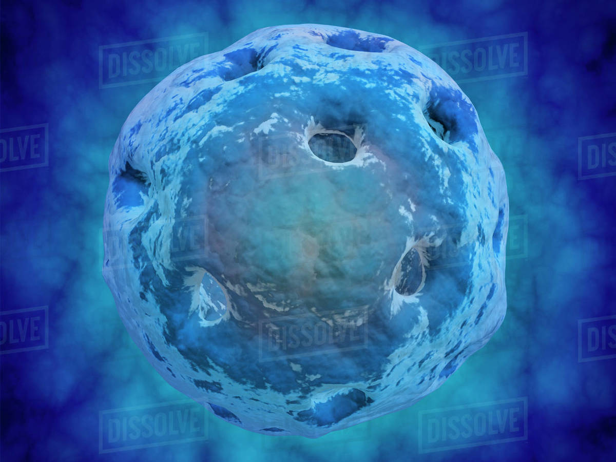 Conceptual image of cell nucleus. - Stock Photo - Dissolve