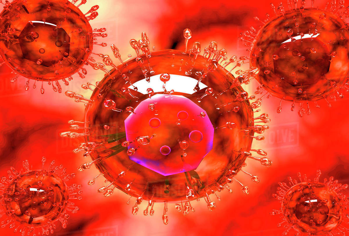 Group of H5N1 virus with glassy view. - Royalty-free Stock Photo | Dissolve