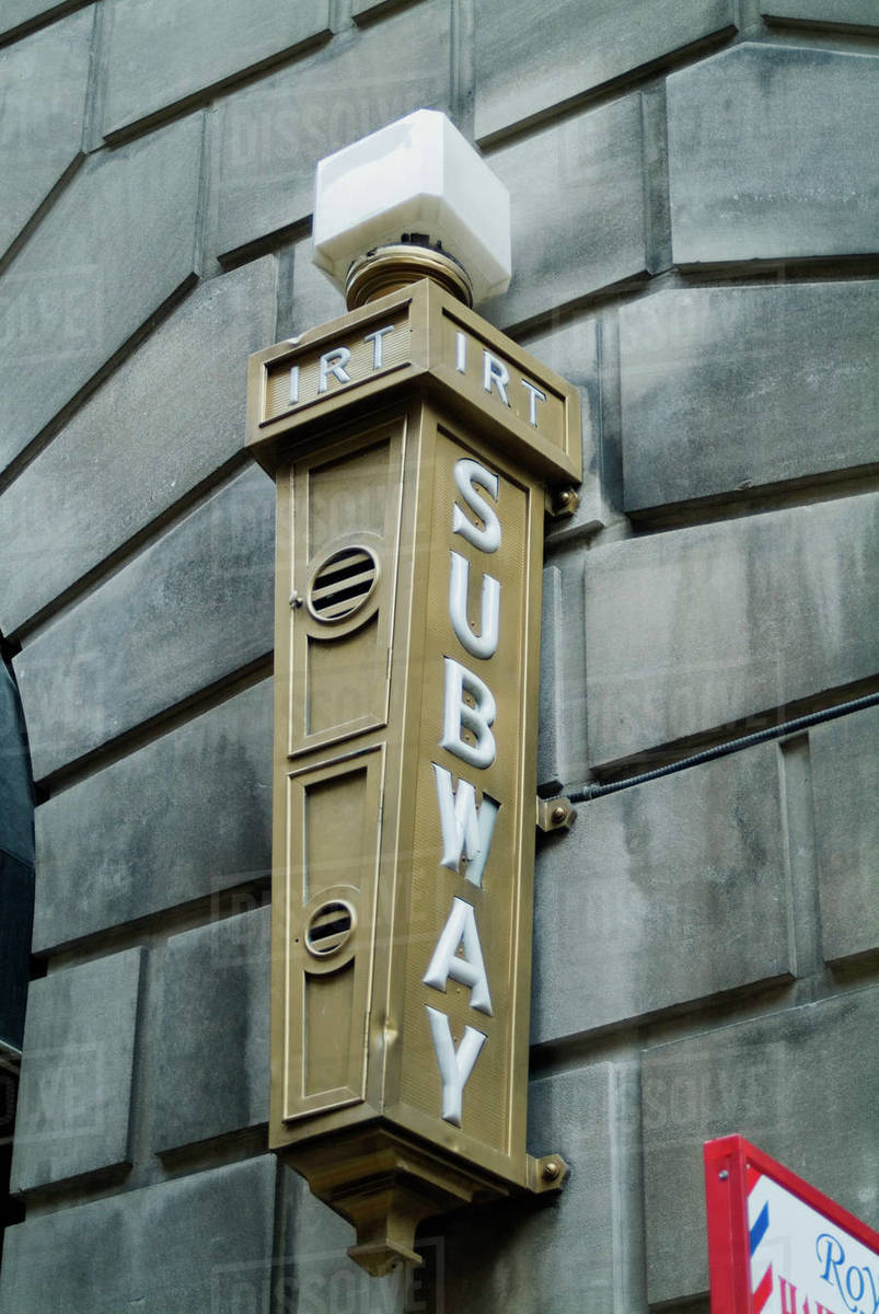 IRT (subway) sign, New York City, NY, USA. - Royalty-free Stock Photo ...