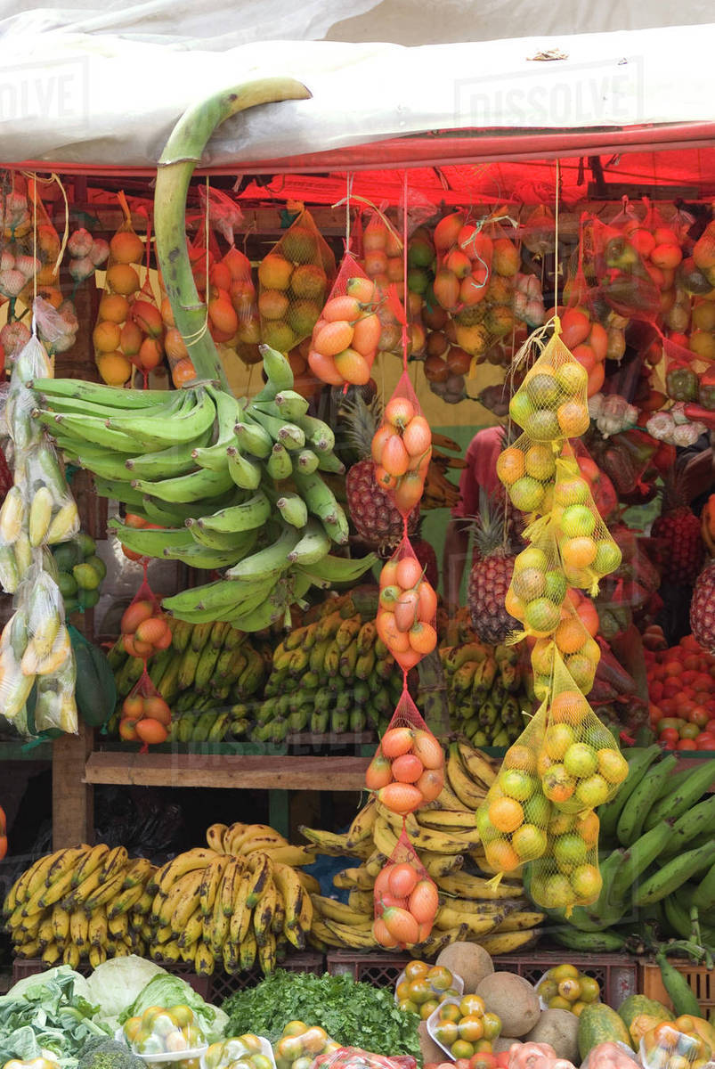 Fruit and vegetable stall - Royalty-free Stock Photo | Dissolve