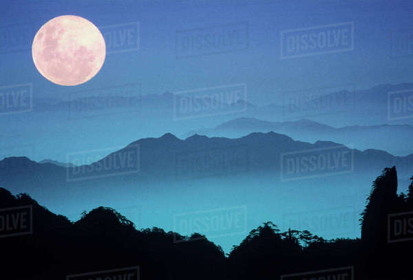 Full Moon, Australian Alps, Australia - Royalty-free Stock Photo | Dissolve