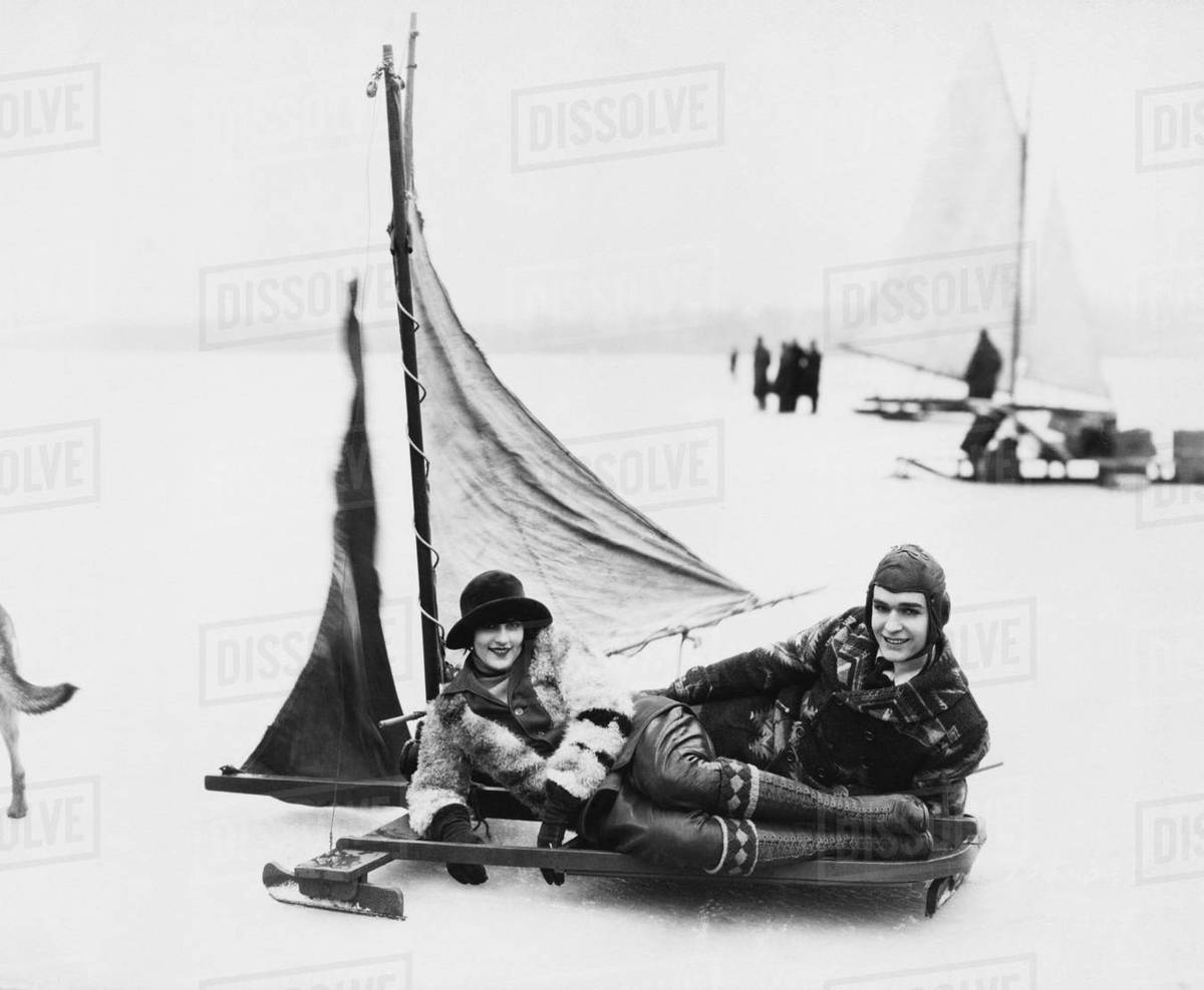 Ice sailing - Stock Photo - Dissolve