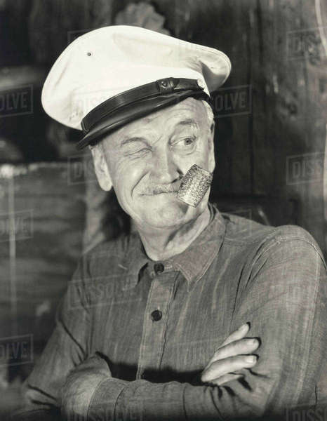 Sailor smoking corn pipe - Royalty-free Stock Photo | Dissolve