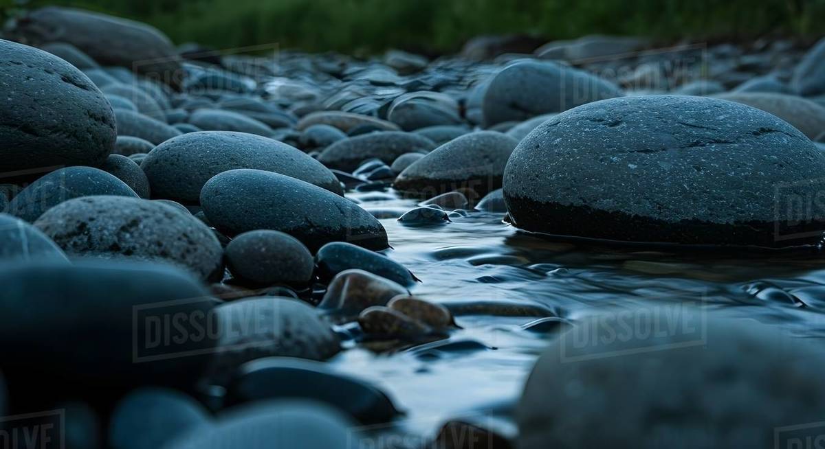 seamless texture of slowly flowing river water - Royalty-free Stock ...