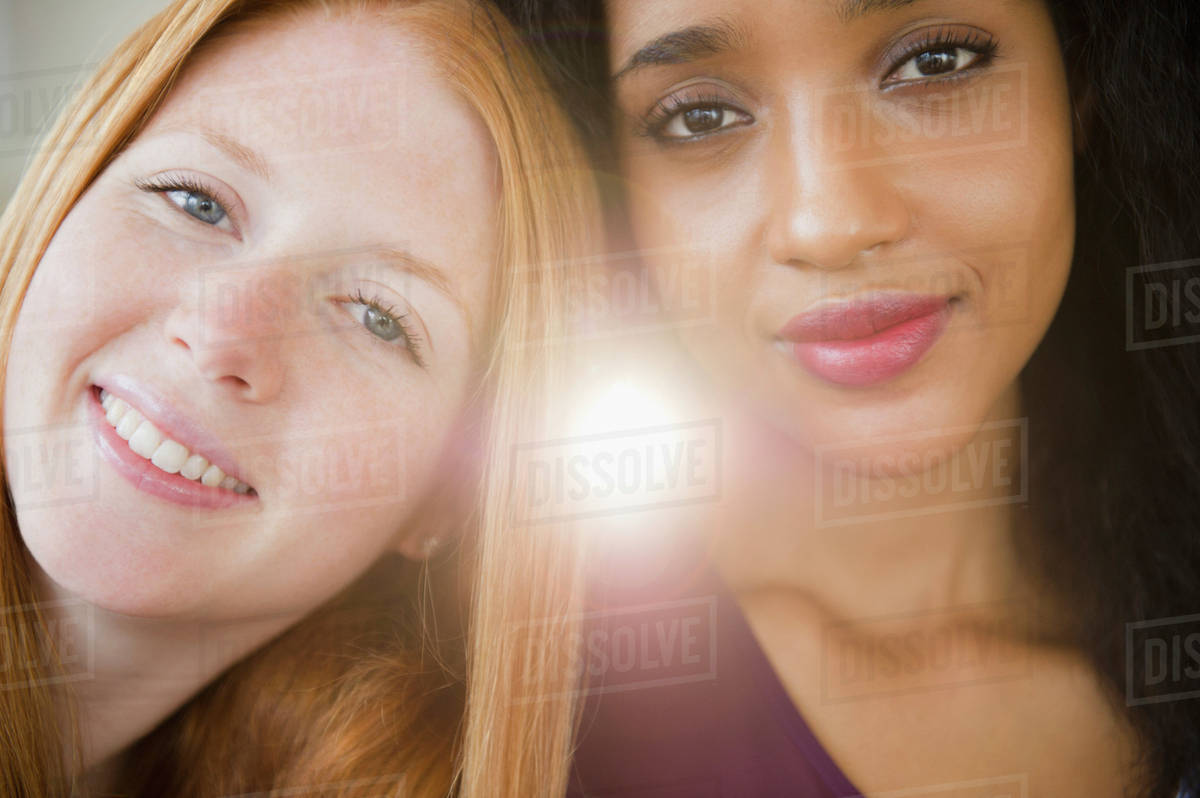 Close up of smiling friends - Royalty-free Stock Photo | Dissolve