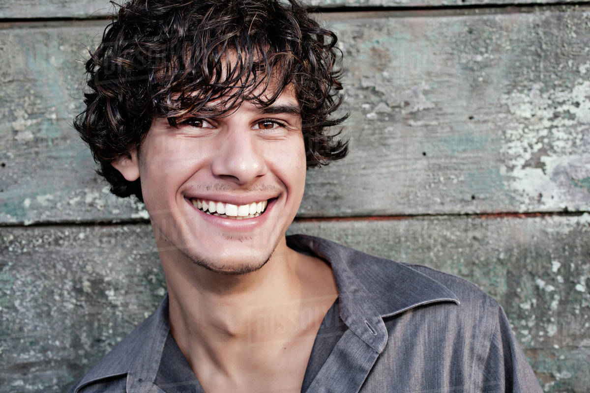 Smiling mixed race man - Royalty-free Stock Photo | Dissolve