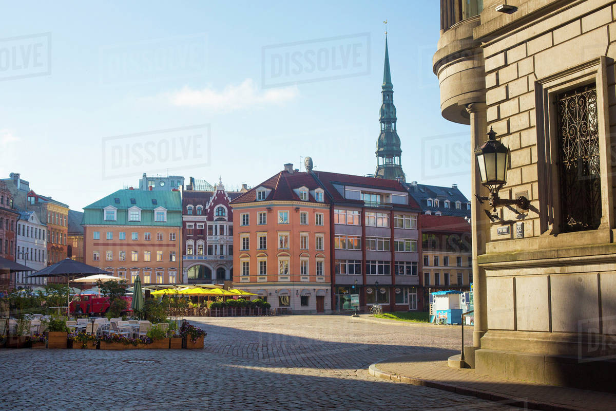 Buildings in Riga city center, Latvia - Royalty-free Stock Photo | Dissolve