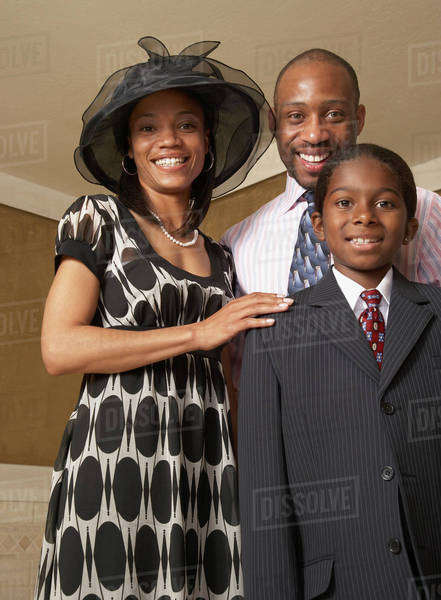 African family dressed for church - Royalty-free Stock Photo | Dissolve