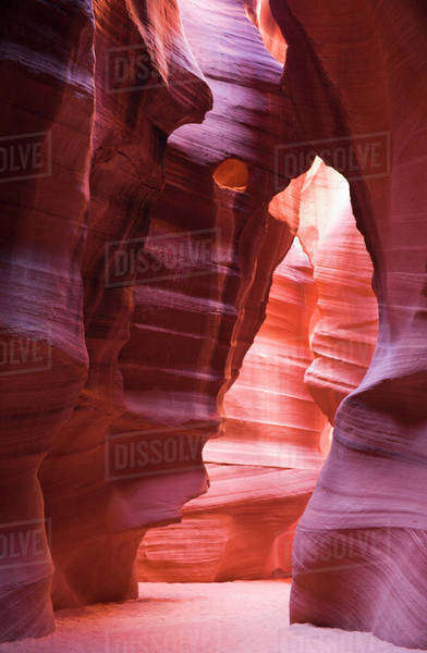 Unusual, orange rock formations in cave - Royalty-free Stock Photo ...