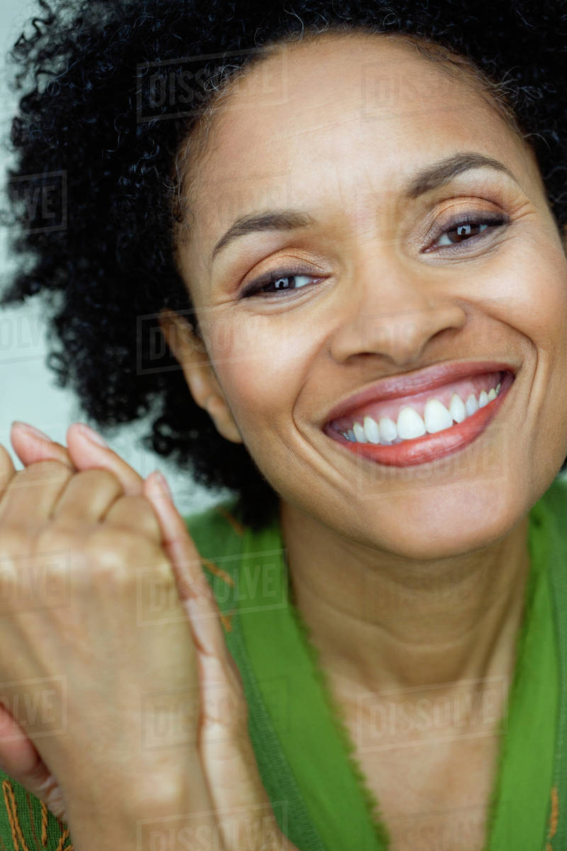 African woman smiling - Royalty-free Stock Photo | Dissolve