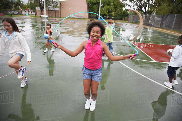 Multi-ethnic children playing in urban area - Royalty-free Stock Photo ...