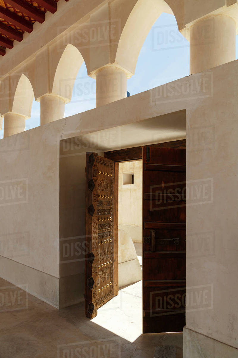 Open doors of mosque - Stock Photo - Dissolve