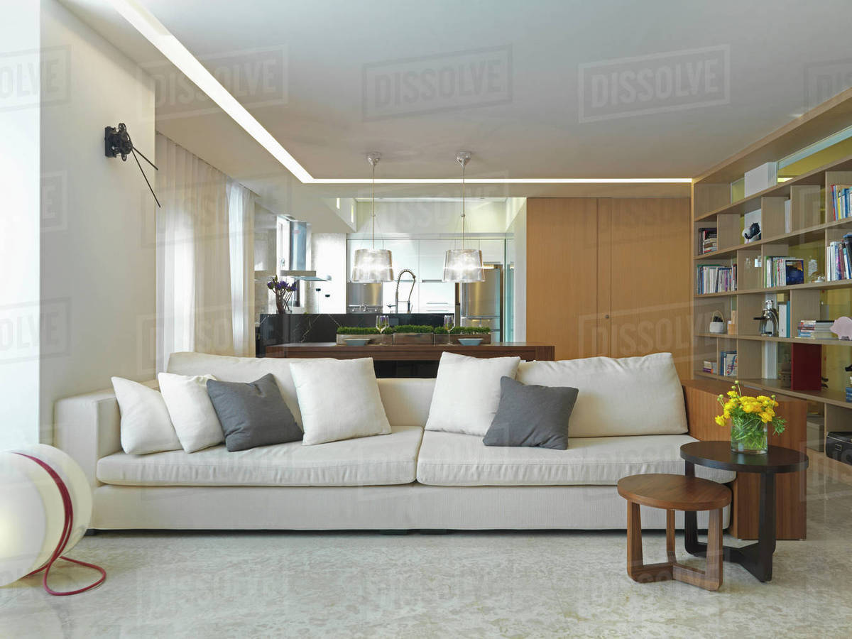 Simple modern living room - Stock Photo - Dissolve