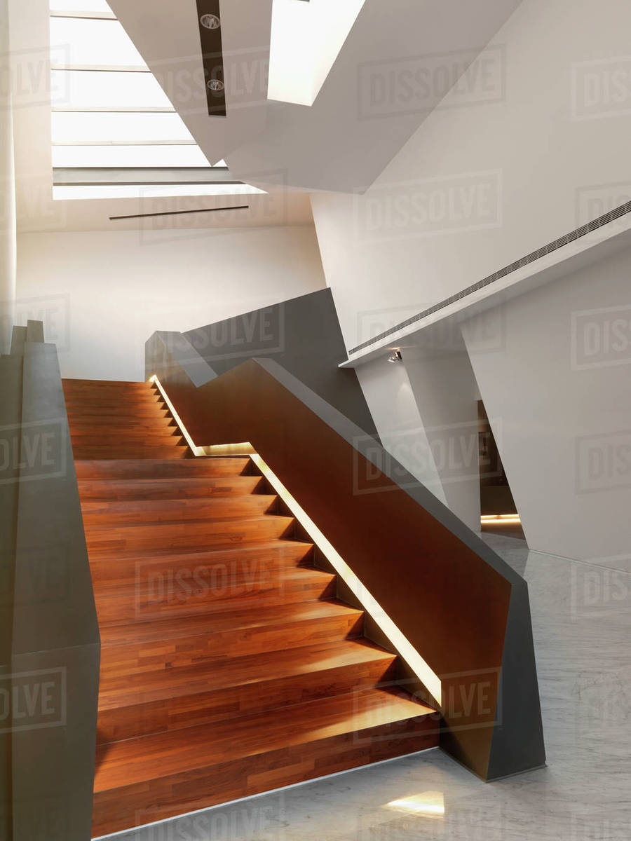 Base of modern staircase - Royalty-free Stock Photo | Dissolve