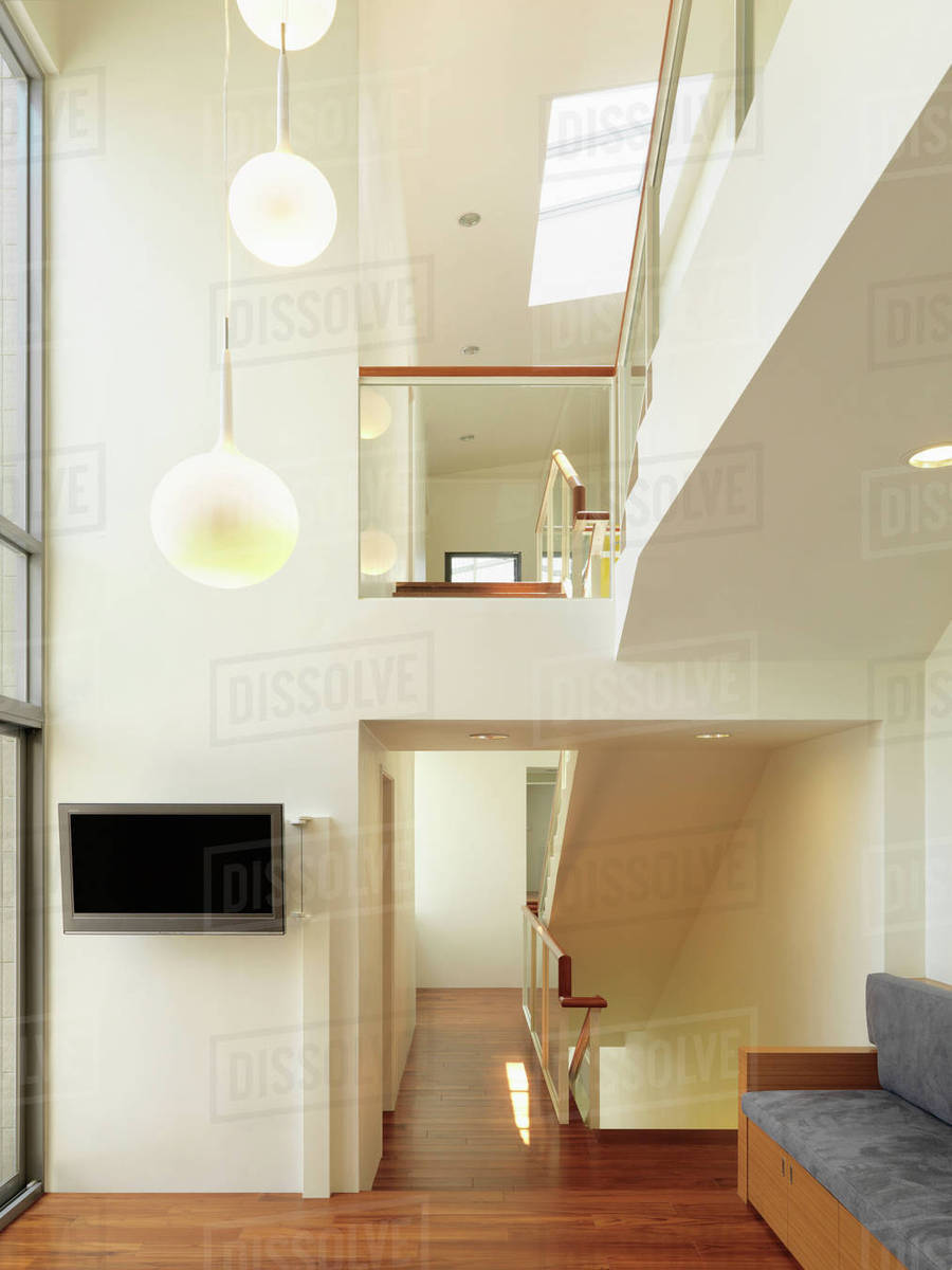 Multiple story modern interior - Stock Photo - Dissolve
