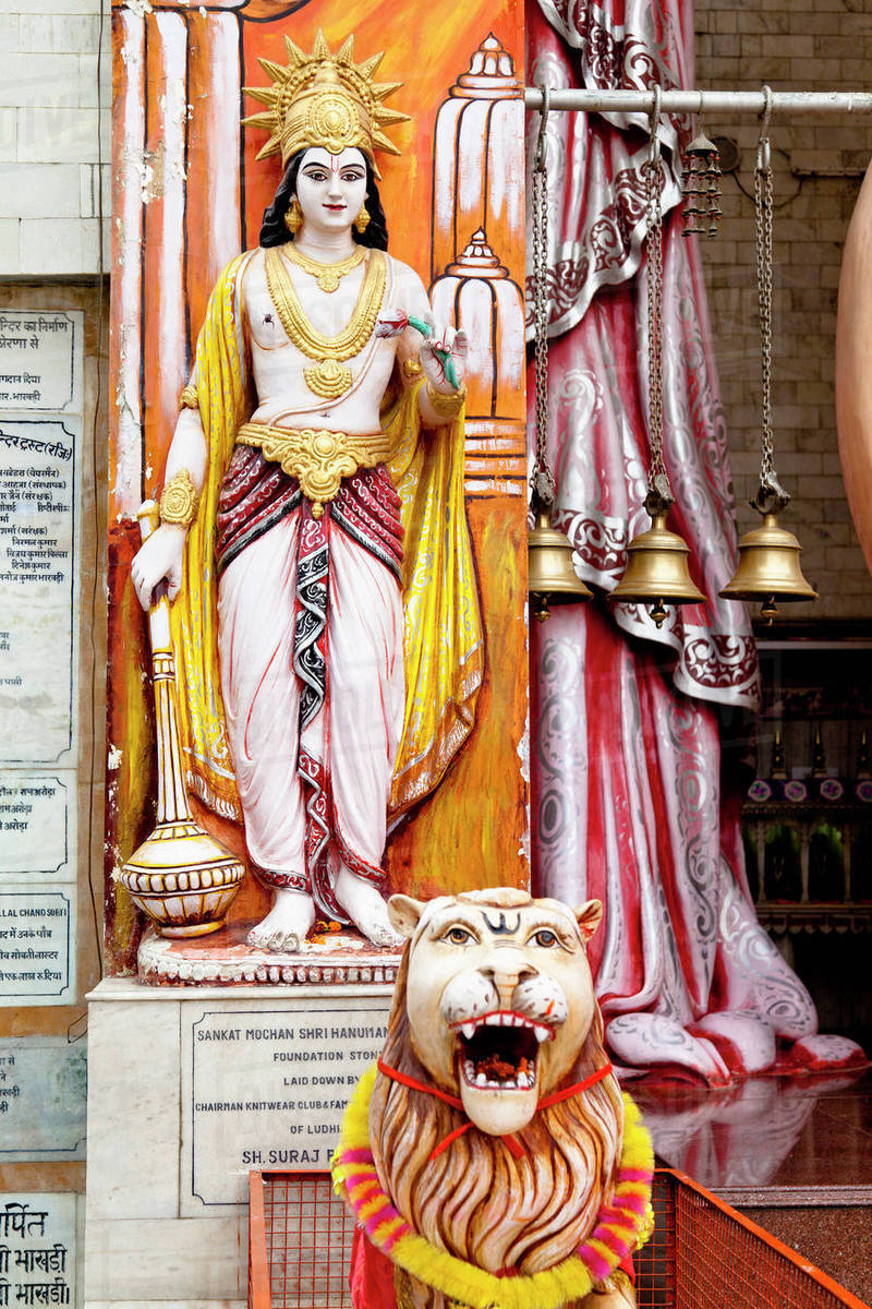 Female statue in Hindu temple - Royalty-free Stock Photo | Dissolve