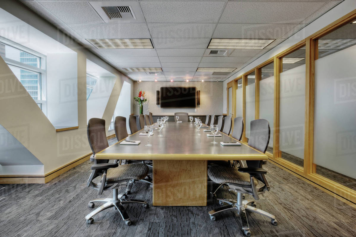 Empty conference room - Stock Photo - Dissolve