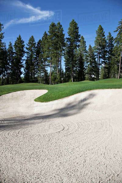 Sand Trap at a Golf Course - Royalty-free Stock Photo | Dissolve