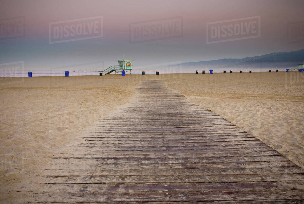 Path on Beach - Stock Photo - Dissolve