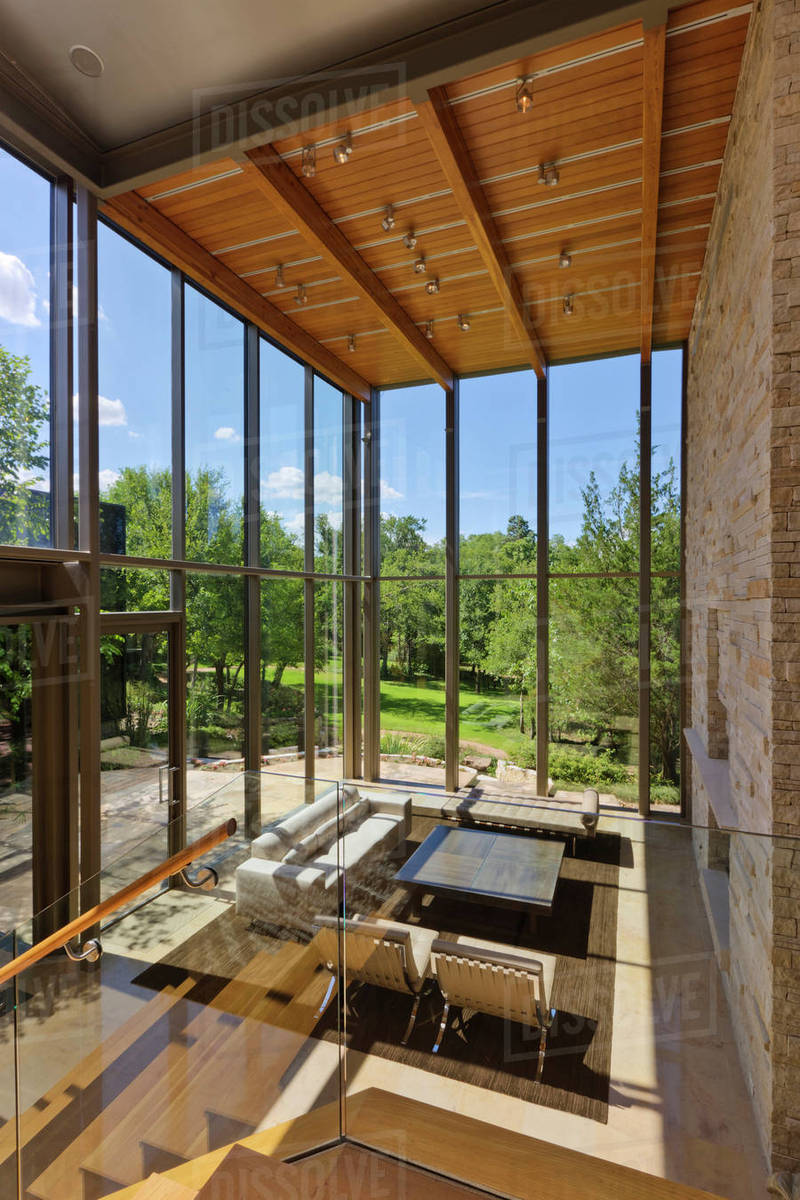 Spacious Living Room With a View - Royalty-free Stock Photo | Dissolve