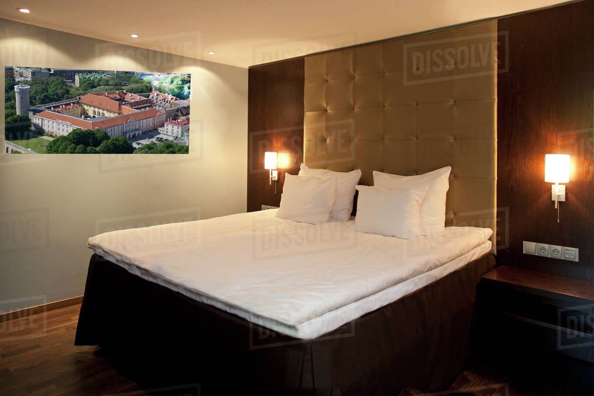 Luxury Hotel Bed - Royalty-free Stock Photo | Dissolve