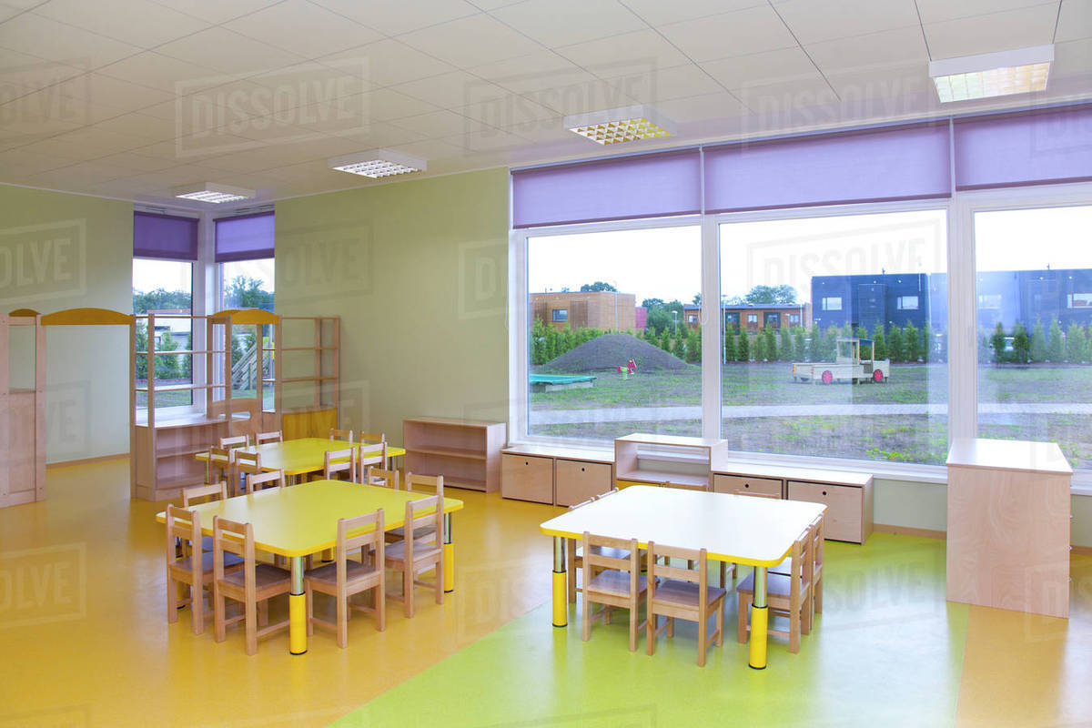 Yellow School Classroom - Royalty-free Stock Photo | Dissolve