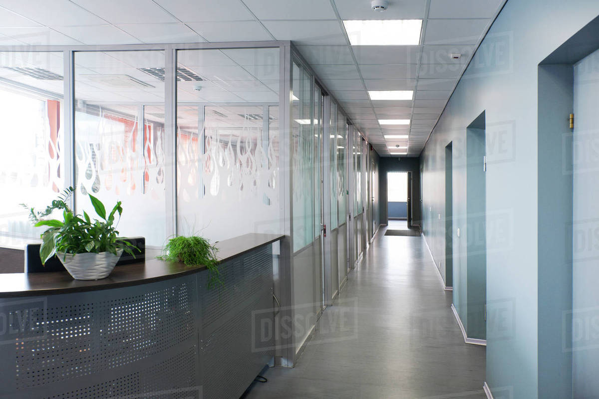Corridor in office - Stock Photo - Dissolve