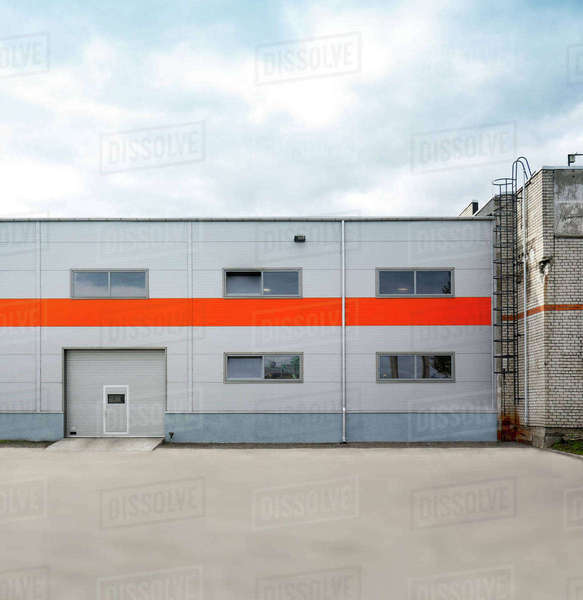 The exterior of a factory - Royalty-free Stock Photo | Dissolve