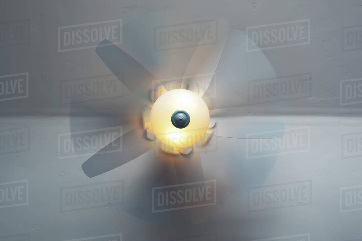 A central ceiling fan providing cooling and ventilation for the roof ...