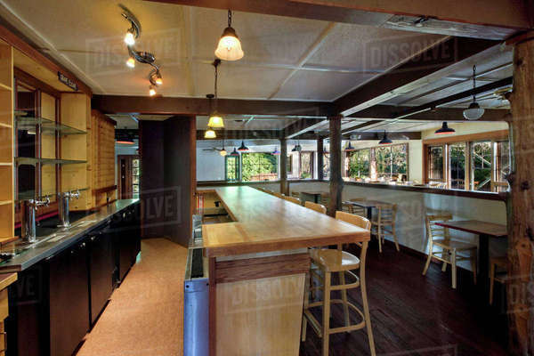 Empty bar in restaurant - Stock Photo - Dissolve