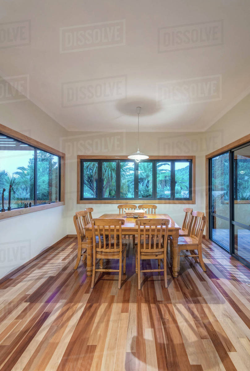 Dining table and chairs in hotel dining room - Royalty-free Stock Photo ...