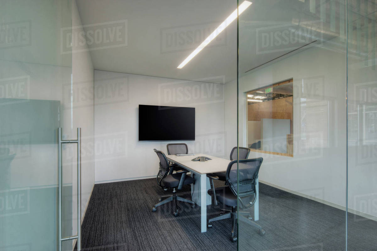 Empty meeting room in office - Royalty-free Stock Photo | Dissolve