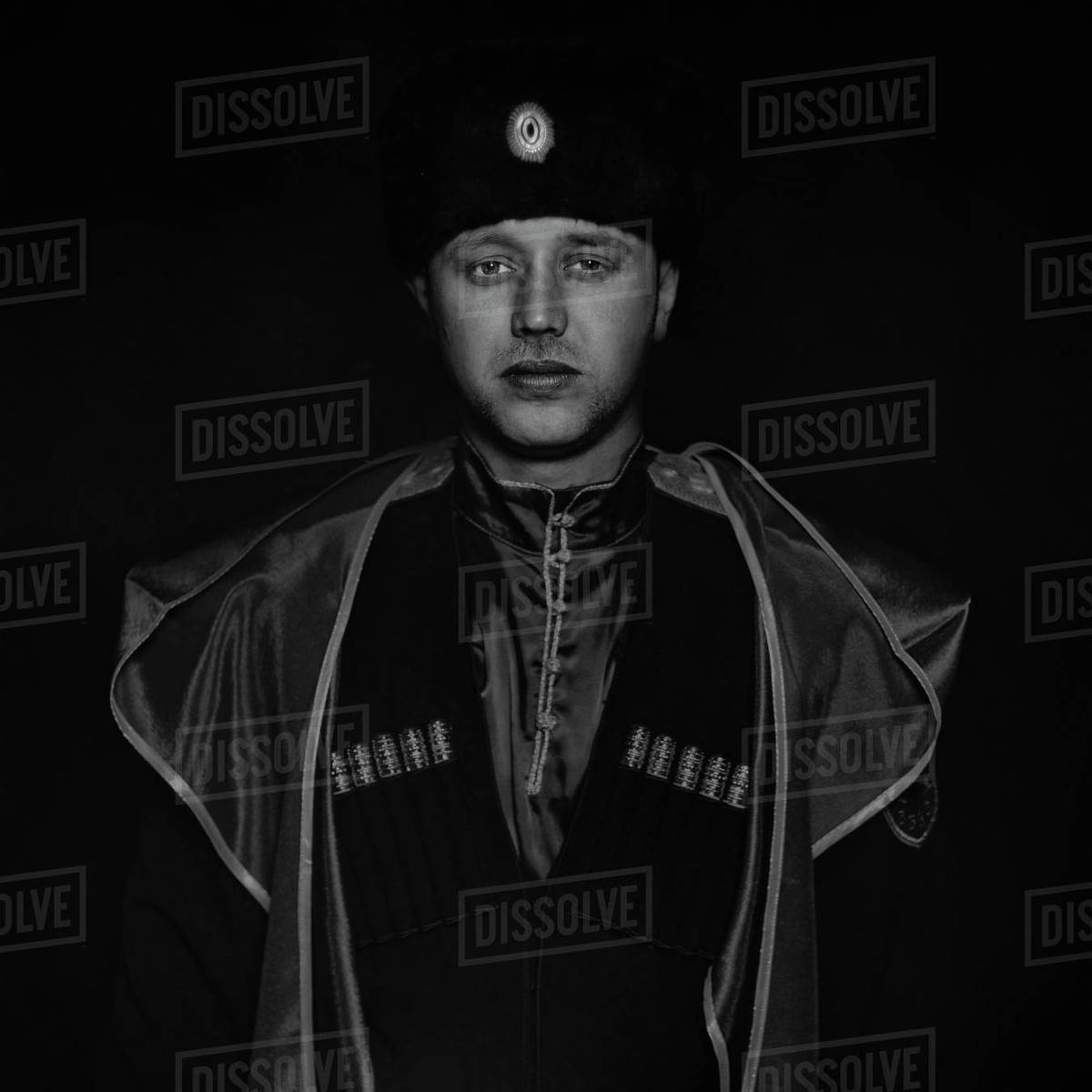 Cossack soldier wearing uniform - Royalty-free Stock Photo | Dissolve