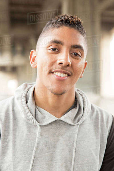 Portrait of smiling Mixed Race man - Royalty-free Stock Photo | Dissolve
