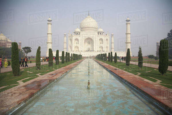 Taj Mahal with still pool, Agra, India - Royalty-free Stock Photo ...